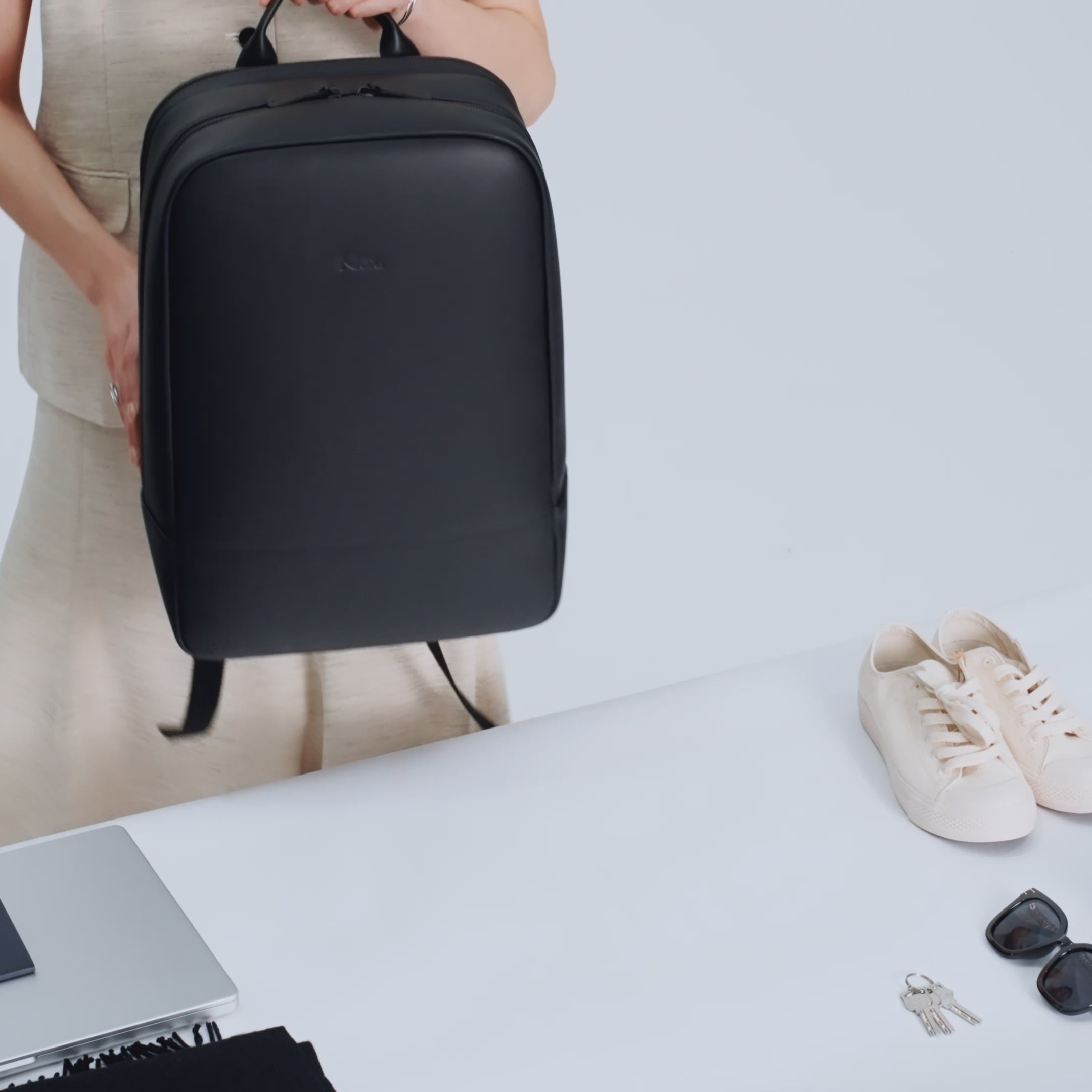 Explorer Backpack – Functional Travel Bag with Microfiber, Laptop ...